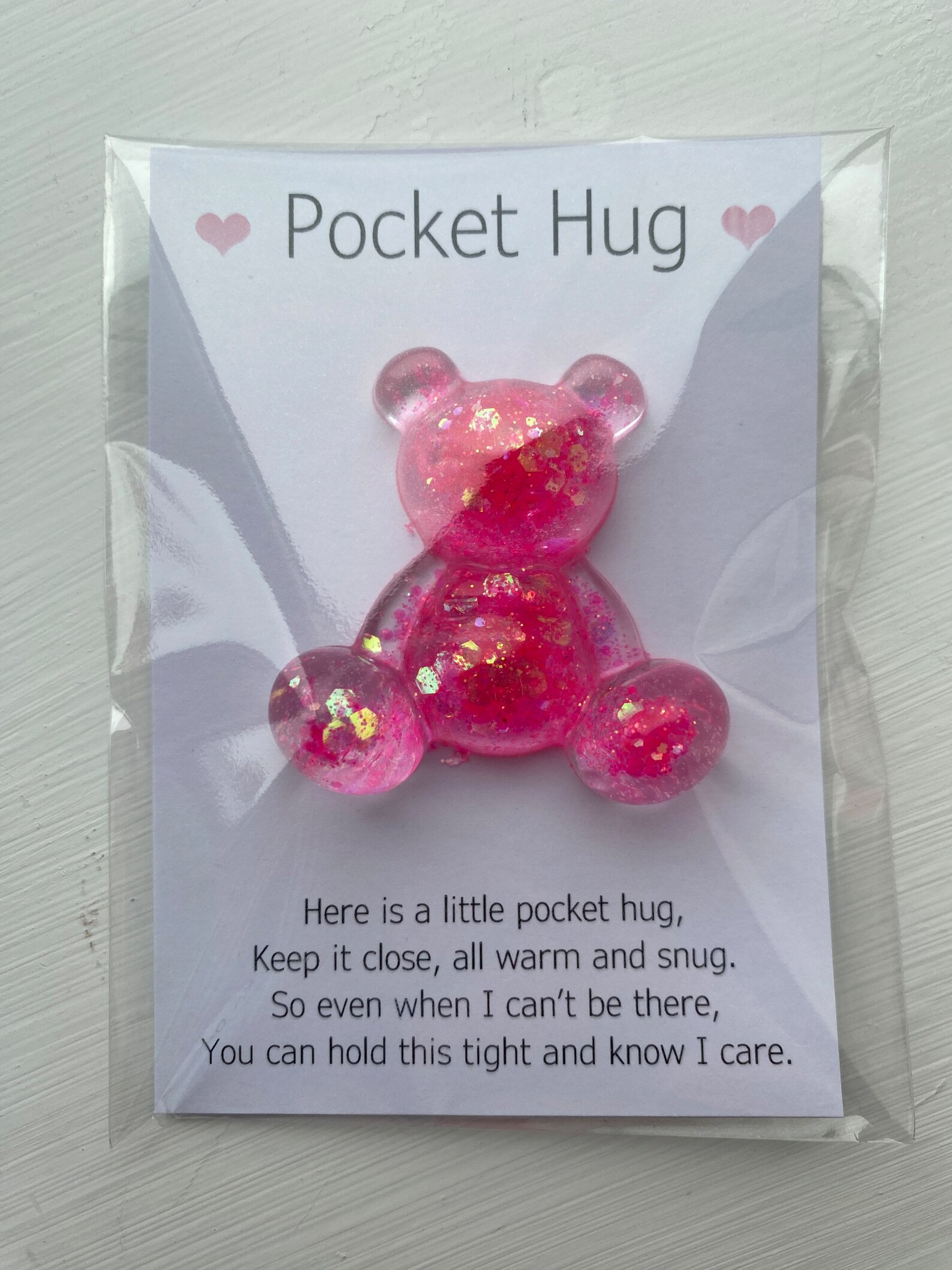 Resin Pocket Hug Heart/teddy - Etsy