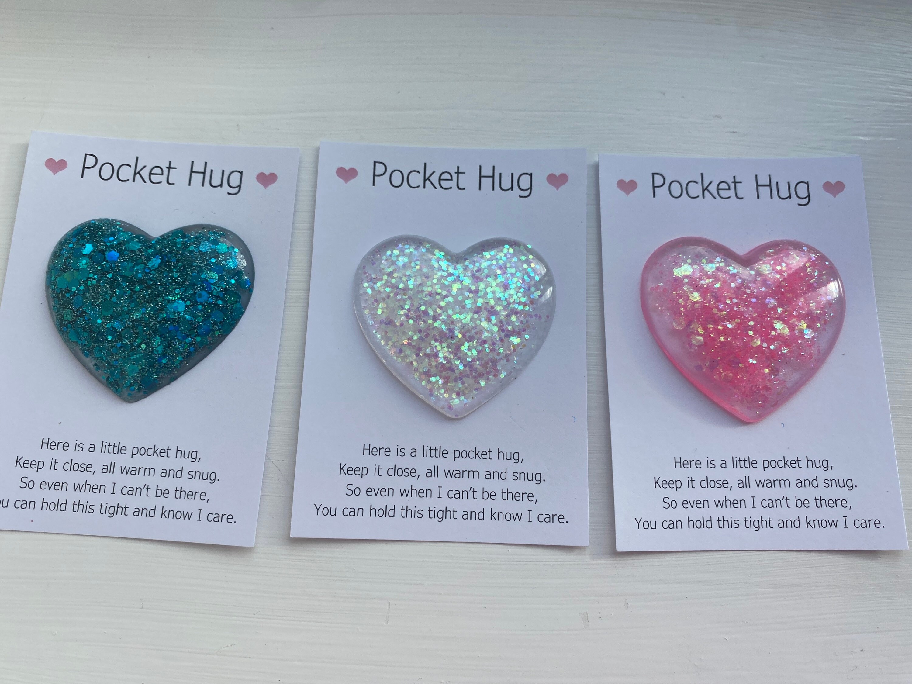 Resin Pocket Hug Heart/teddy - Etsy