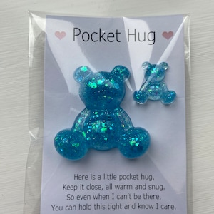 Resin Pocket Hug Heart/teddy - Etsy
