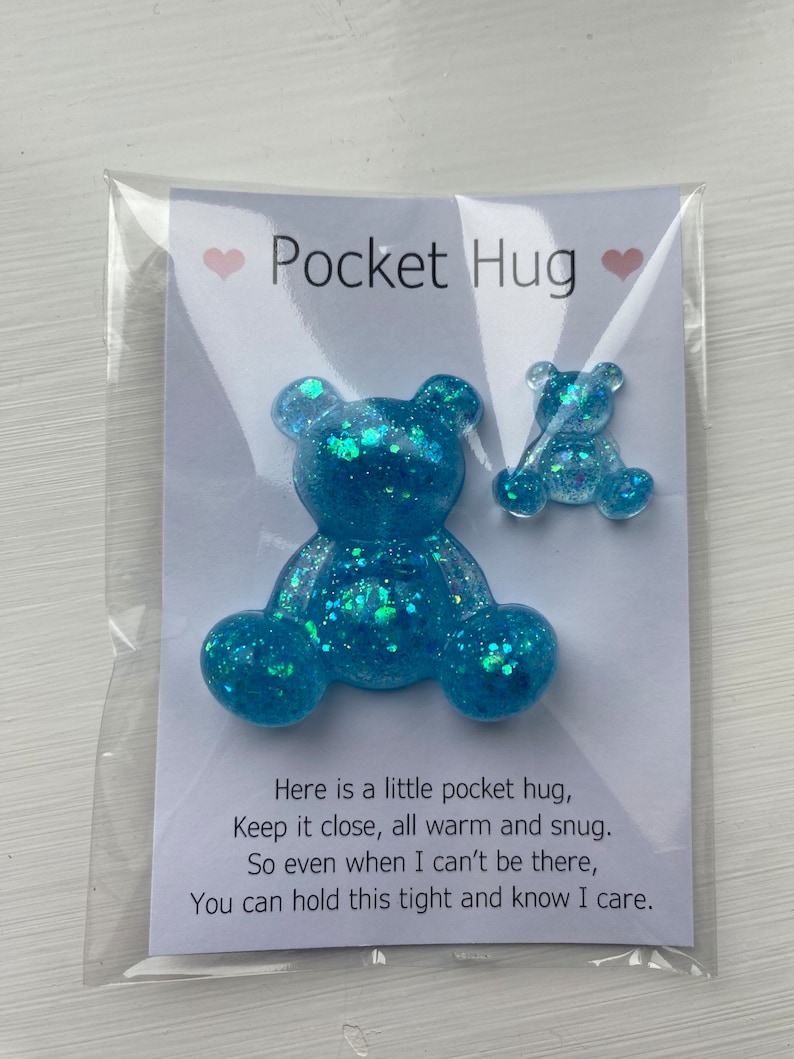 Resin Pocket Hug Heart/teddy - Etsy