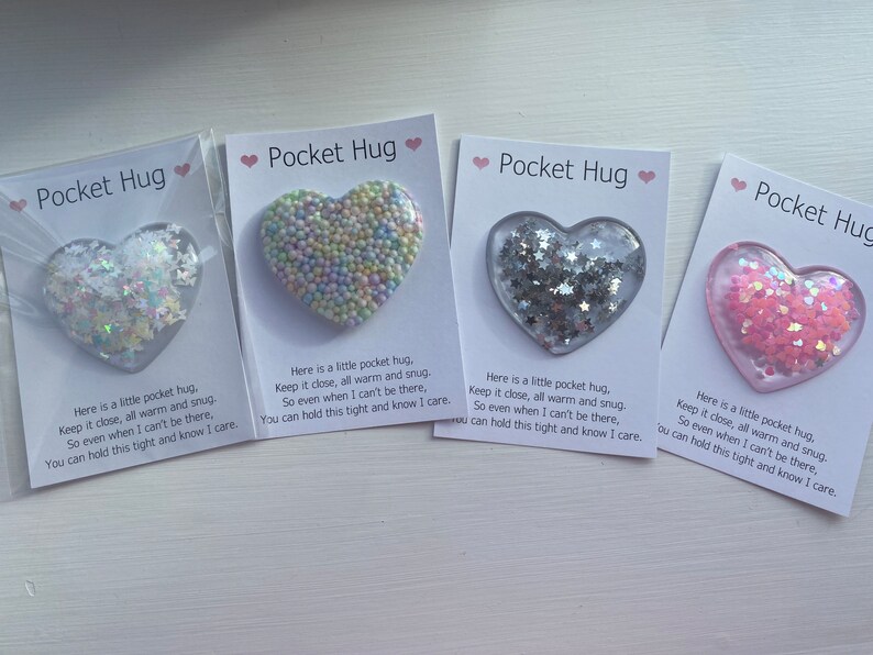 Resin Pocket Hug Heart/teddy - Etsy