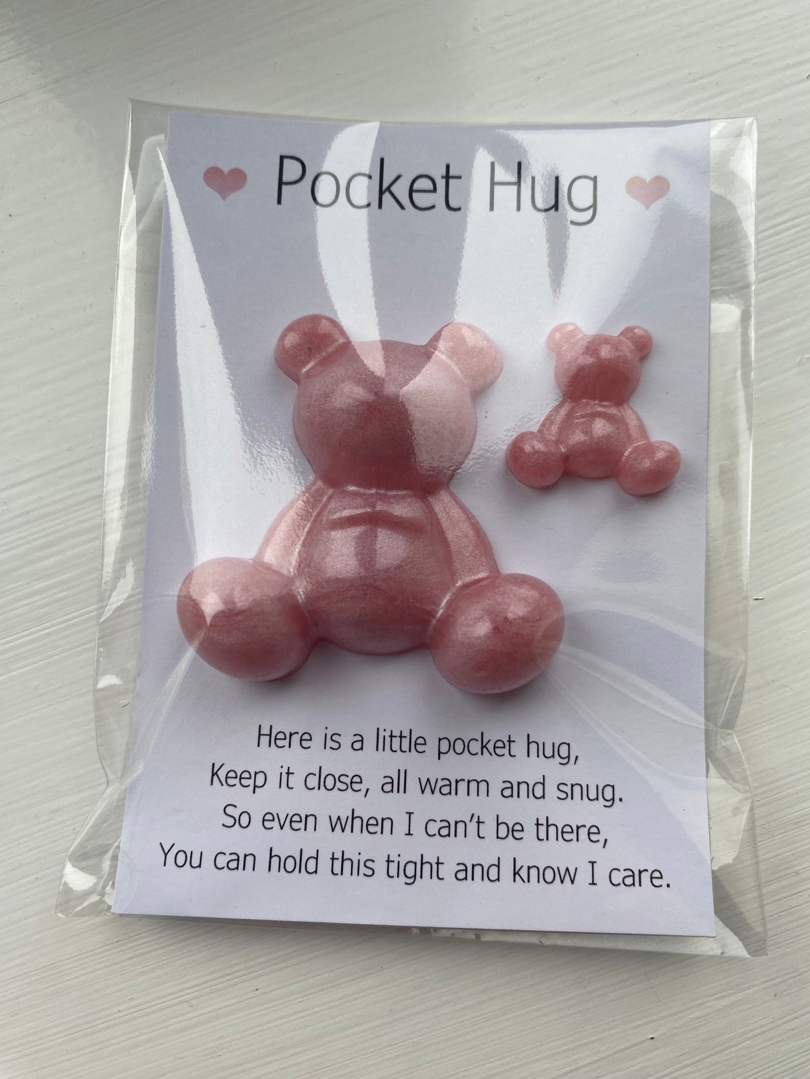 Resin Pocket Hug Heart/teddy - Etsy