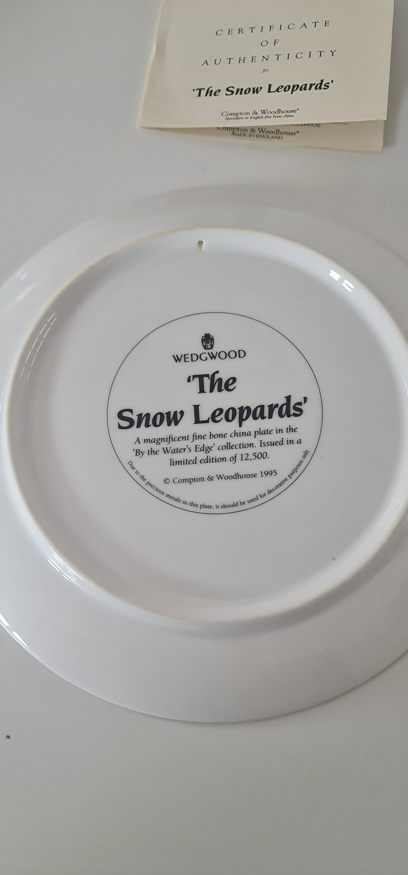 The Snow Leopards Plate - Etsy