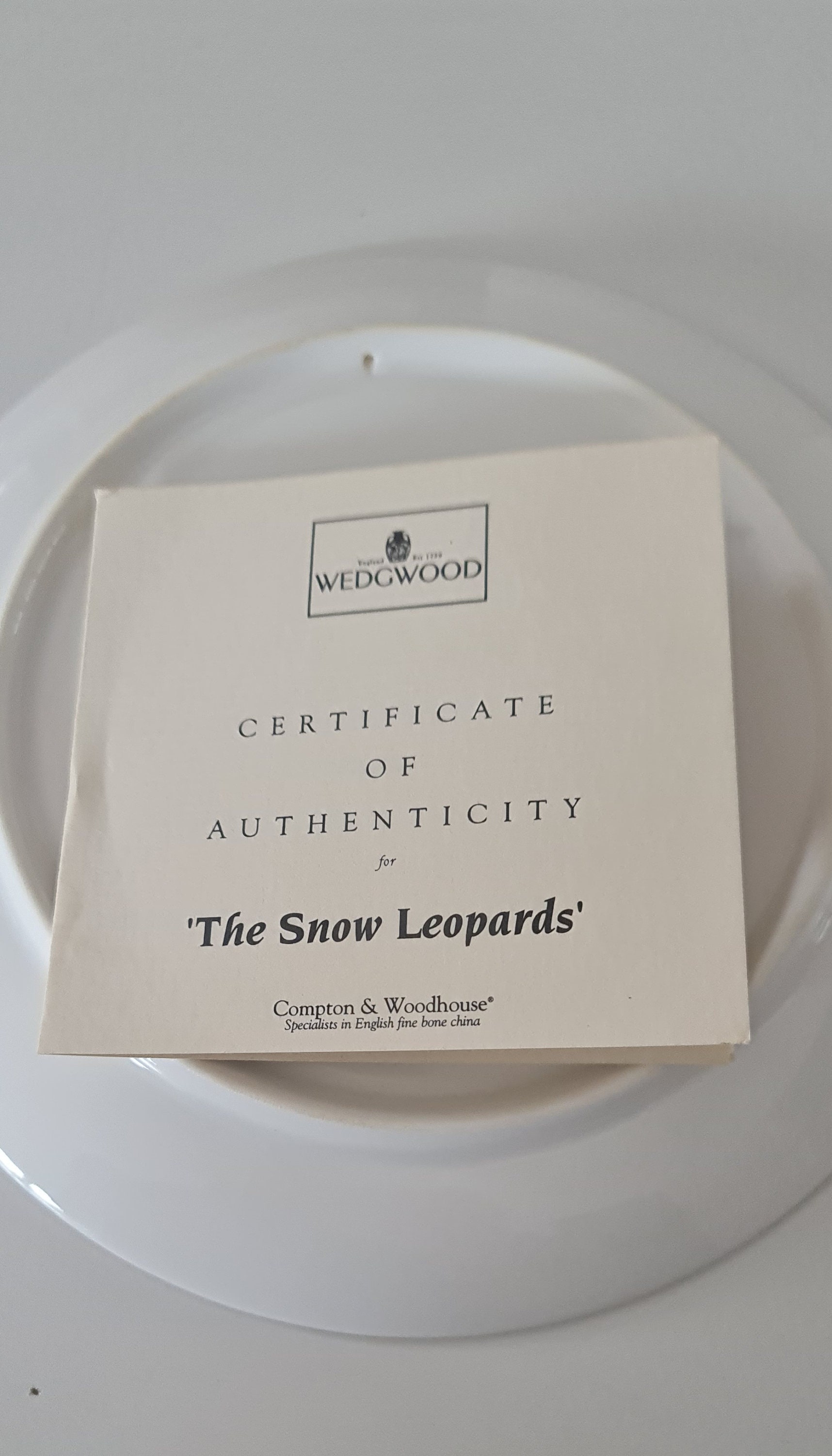 The Snow Leopards Plate - Etsy