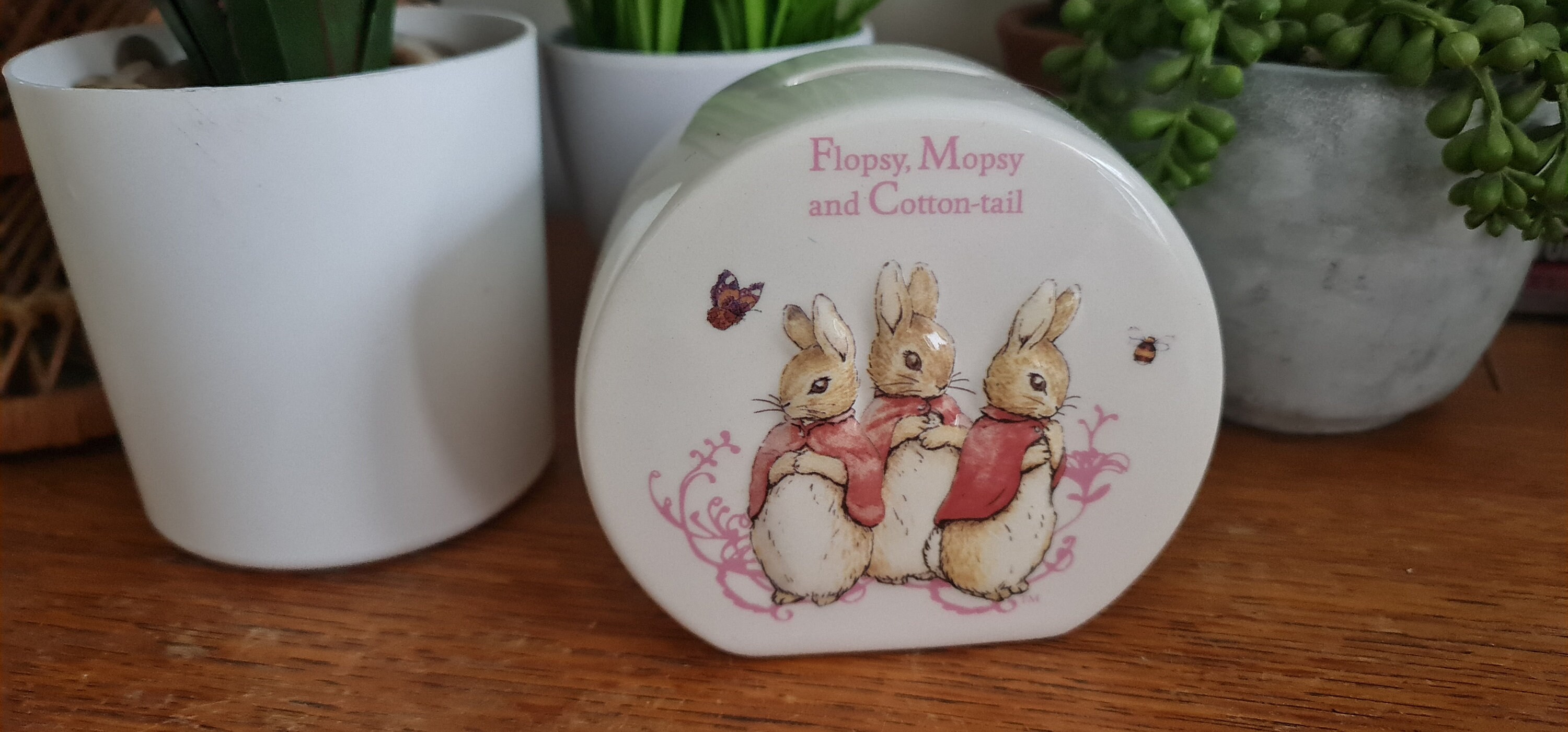 Beatrix Potter Flopsy Mopsy and Cotton Tail Money Bank - Etsy UK