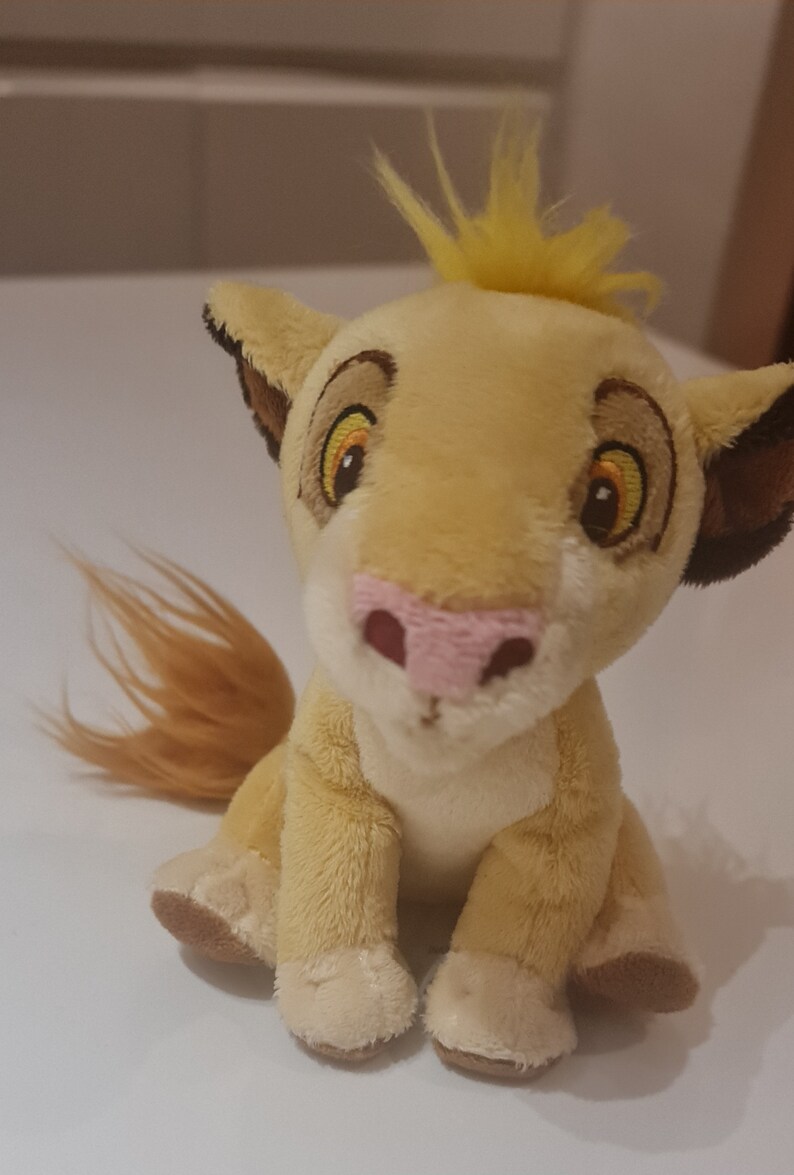 Disney Store Exclusive the Lion King SMALL Simba Soft Plush Beanie Toy ...