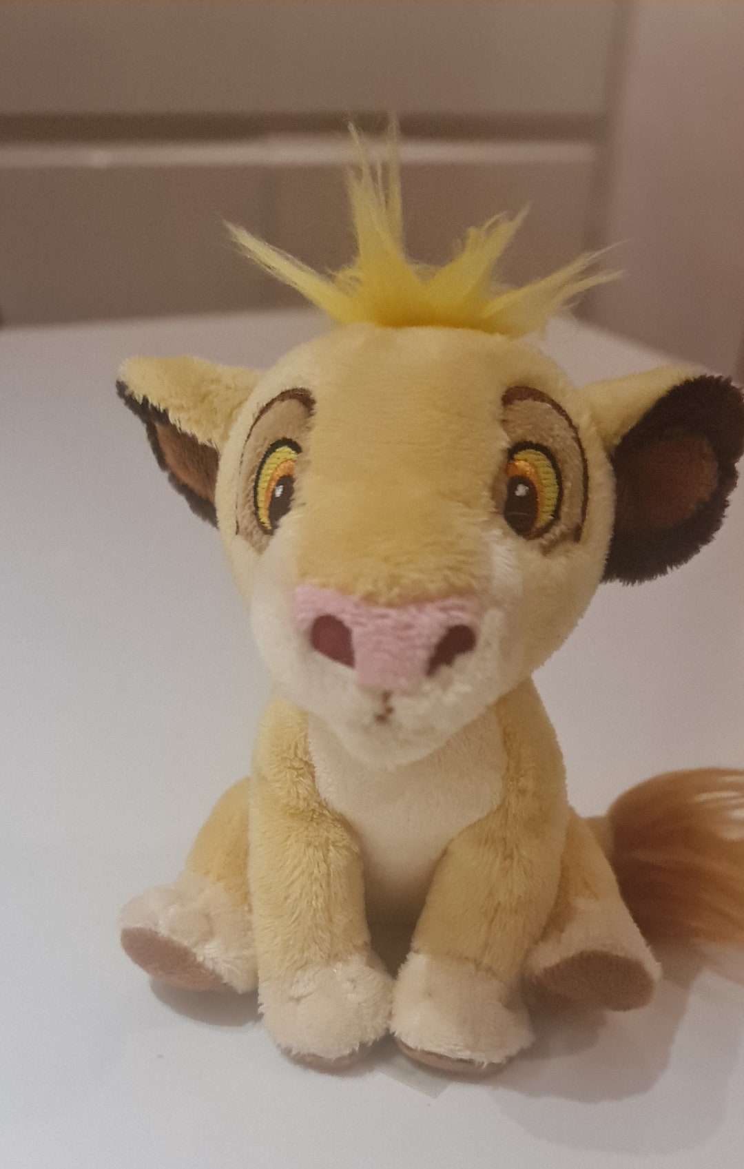Disney Store Exclusive the Lion King - SMALL Simba Soft Plush Beanie ...