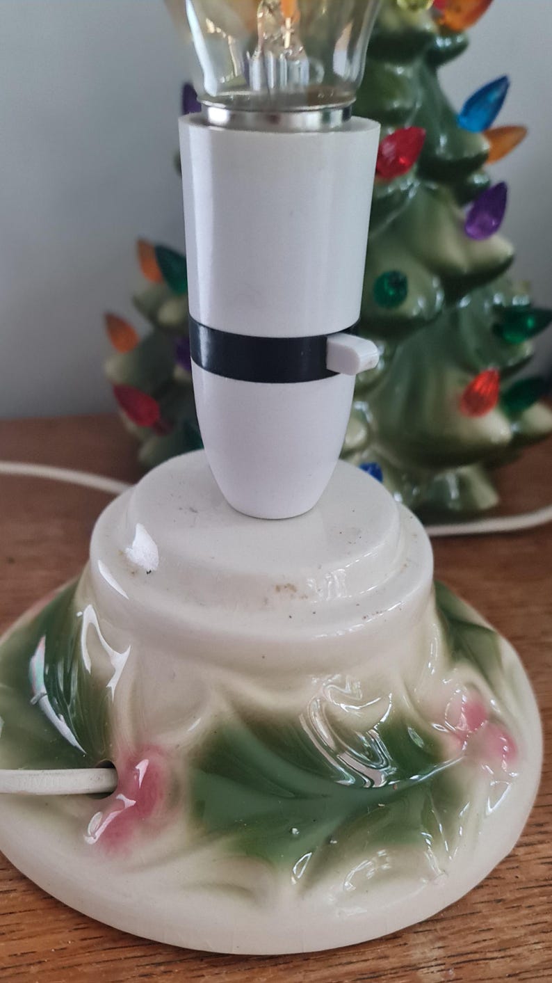 Vintage Ceremic Mould Light up Christmas Tree - Etsy