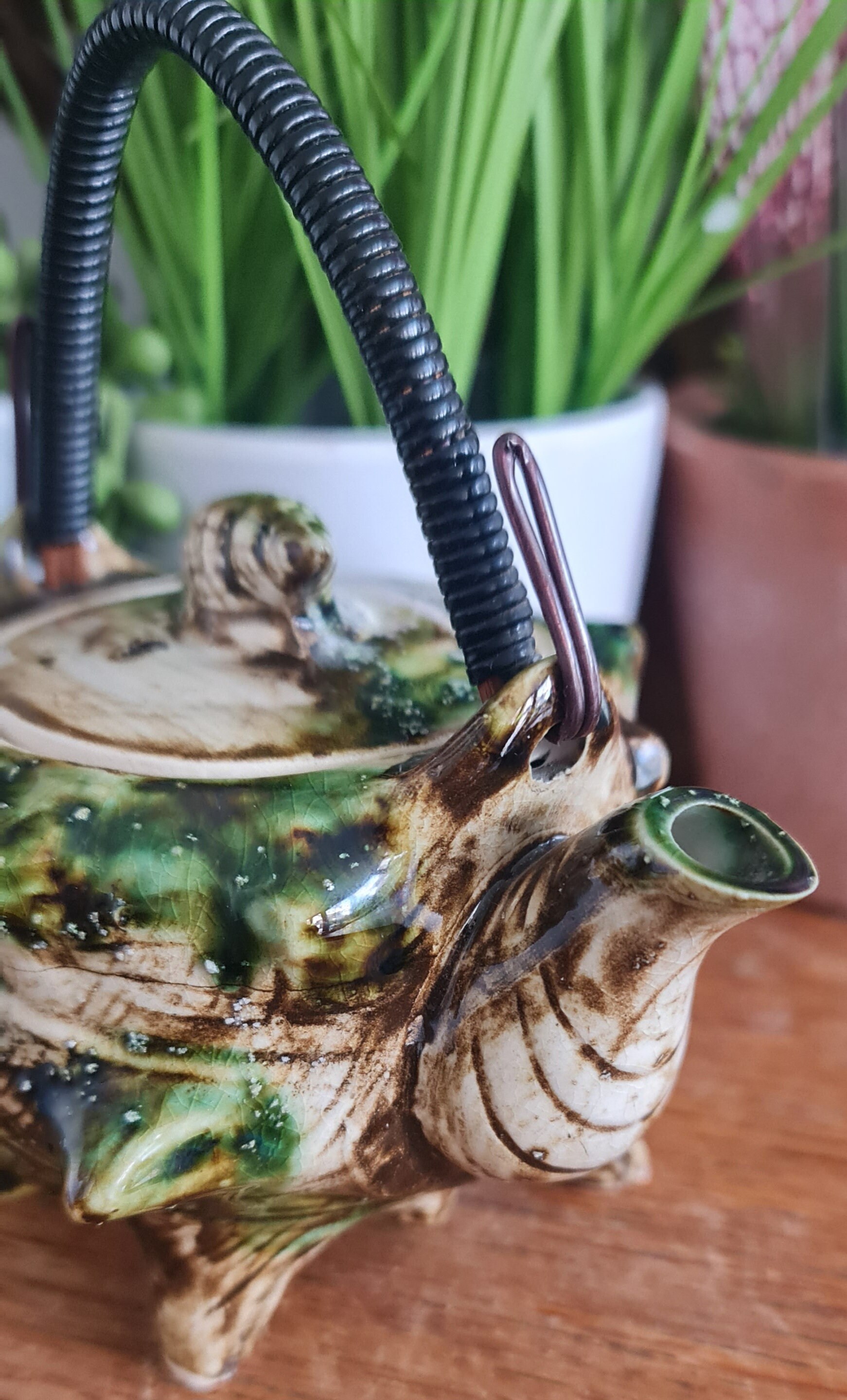 Small Shell Teapot Vintage Majolica Ceramic One Person Pot - Etsy