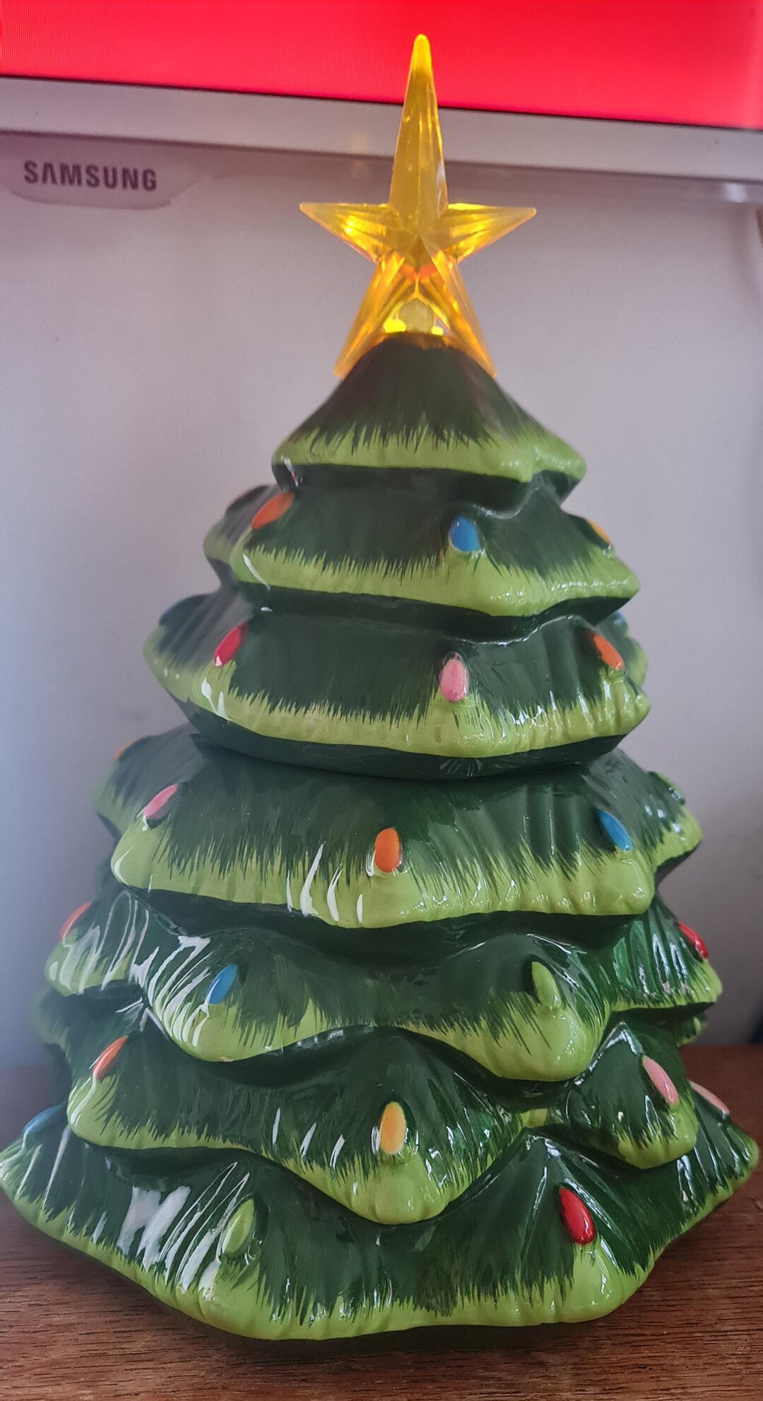 Mr Christmas Nostalgic Light up Cookie Jar - Etsy