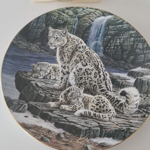 The Snow Leopards Plate - Etsy