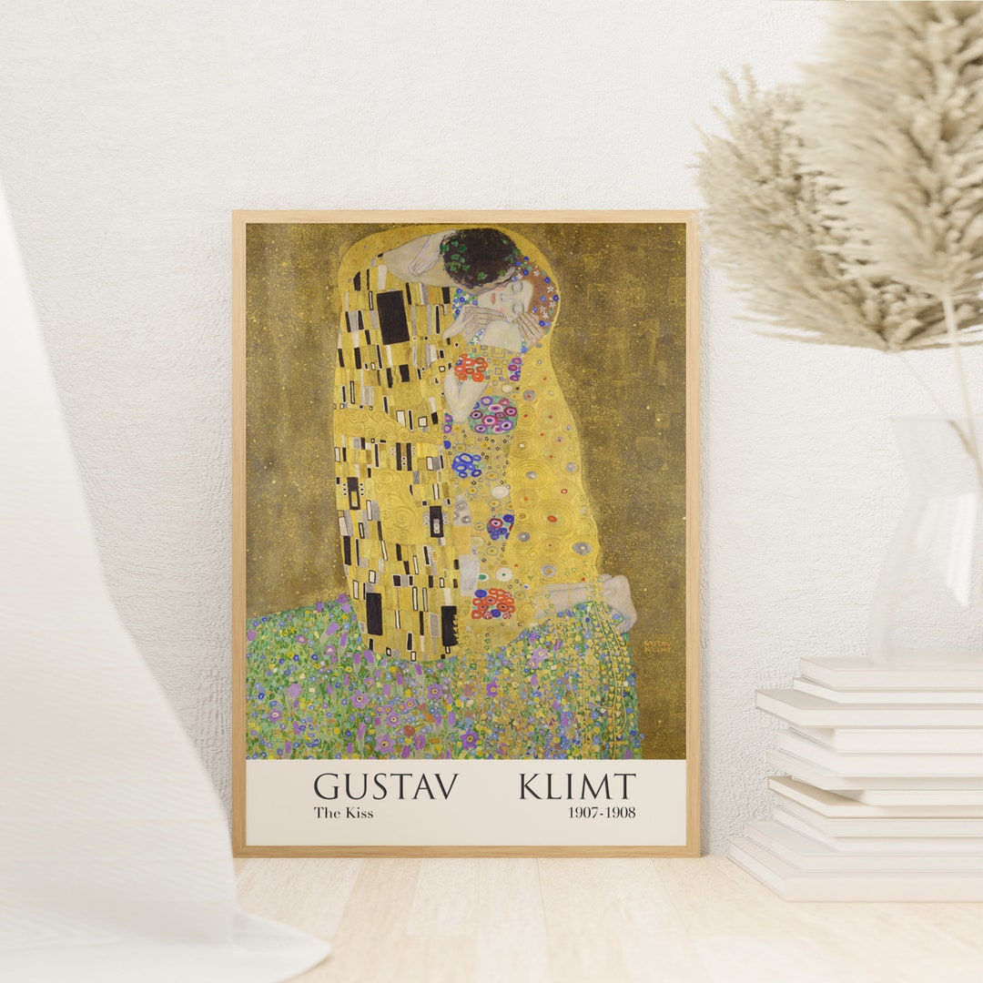 The Kiss Poster, Gustav Klimt Poster Print, Gustav Klimt Painting ...