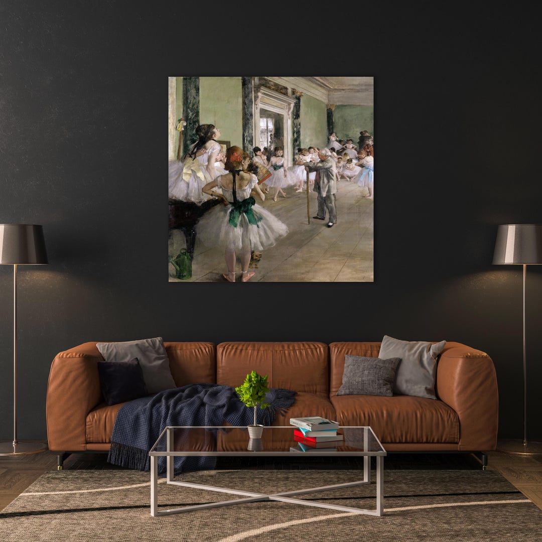 Dance Class by Edgar Degas Canvas Wall Art Print, Edgar Degas Poster ...