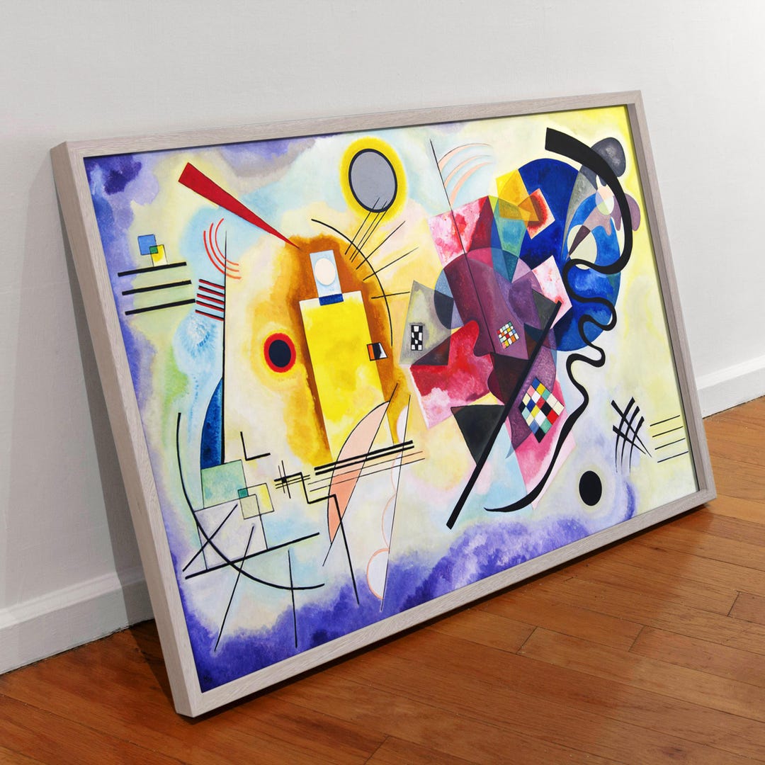 Wassily Kandinsky Artworks Canvas Wall Art, Abstract Geometry Poster ...