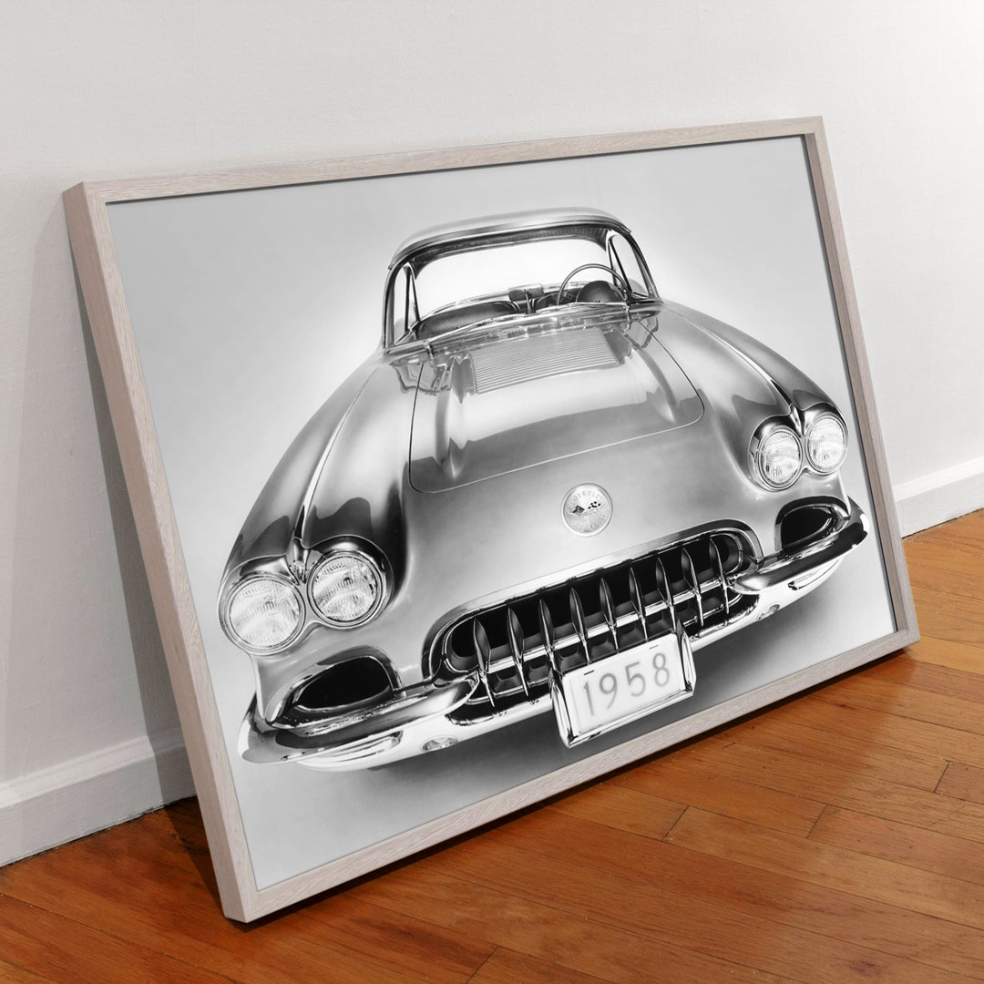 Chevrolet Corvette C1 Canvas Art: Classic Car Poster Print - Etsy