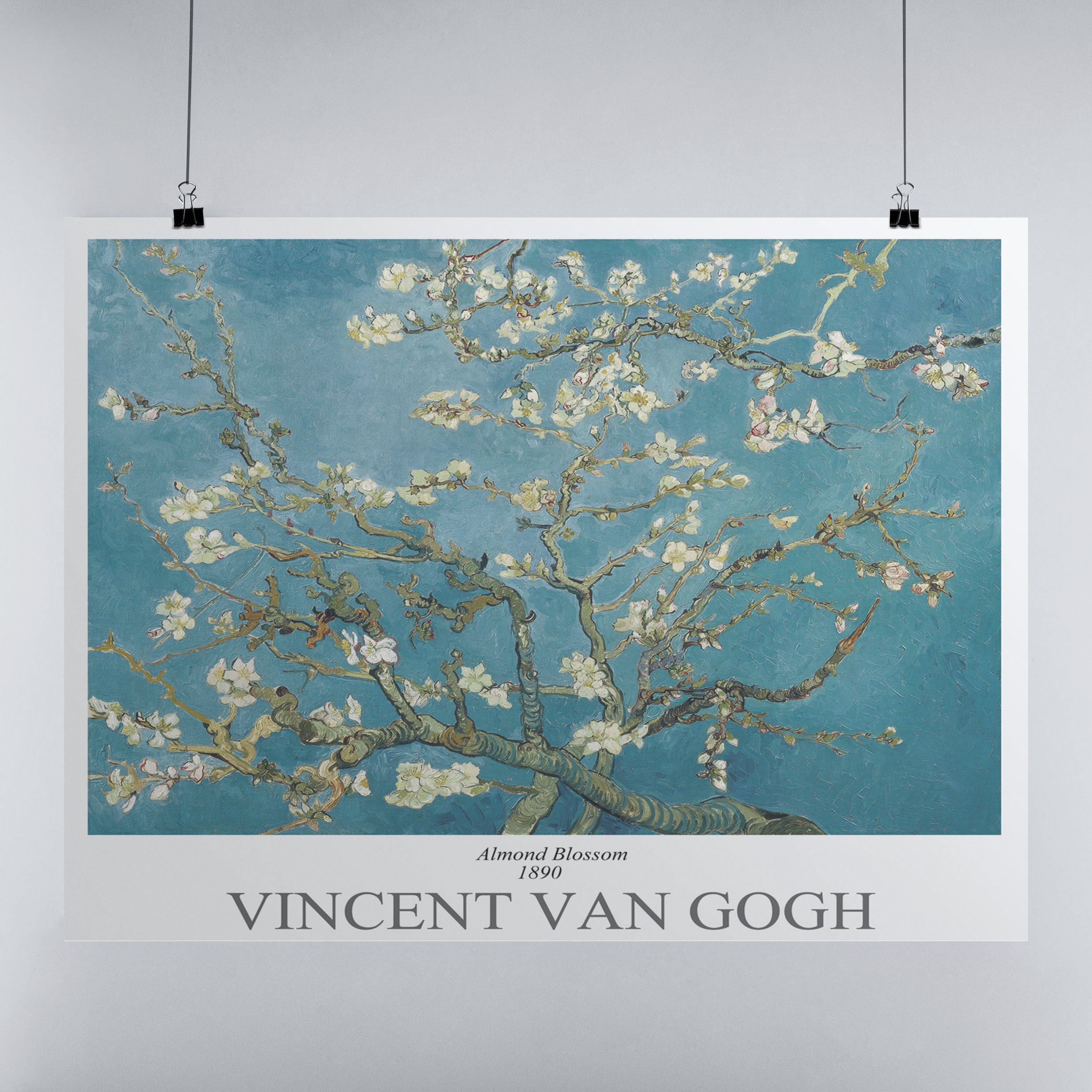 Van Gogh Poster, Van Gogh Printable Wall Art, Vincent Van Gogh's Almond ...