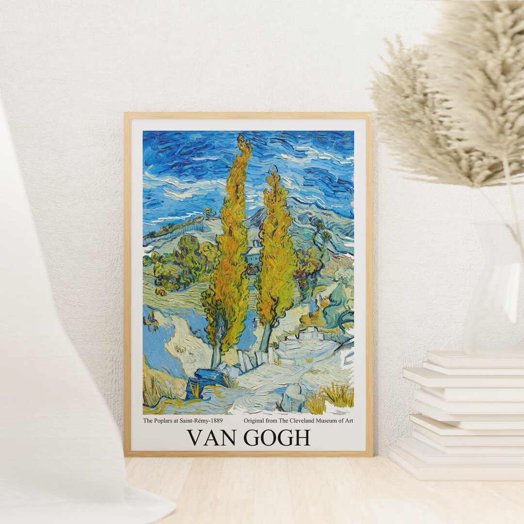 Vincent Van Gogh Poster, Van Gogh's the Poplars at Saint-rémy Poster ...