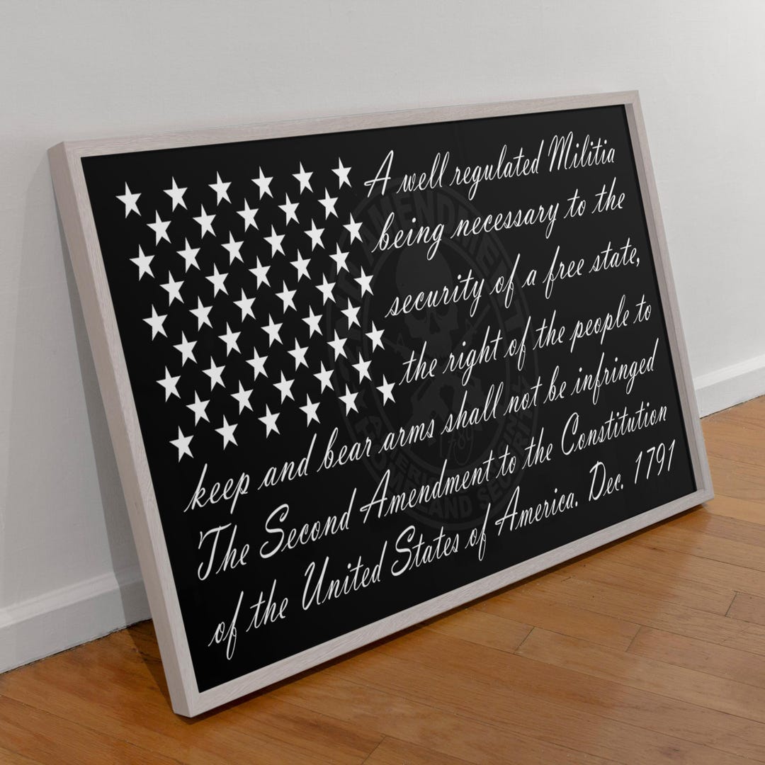 2nd Amendment Canvas Wall Art, America's Original Homeland Security ...