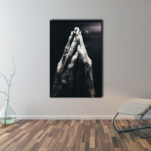 Praying Hands Print Wall Art, Praying Person Poster, Praying Hands ...