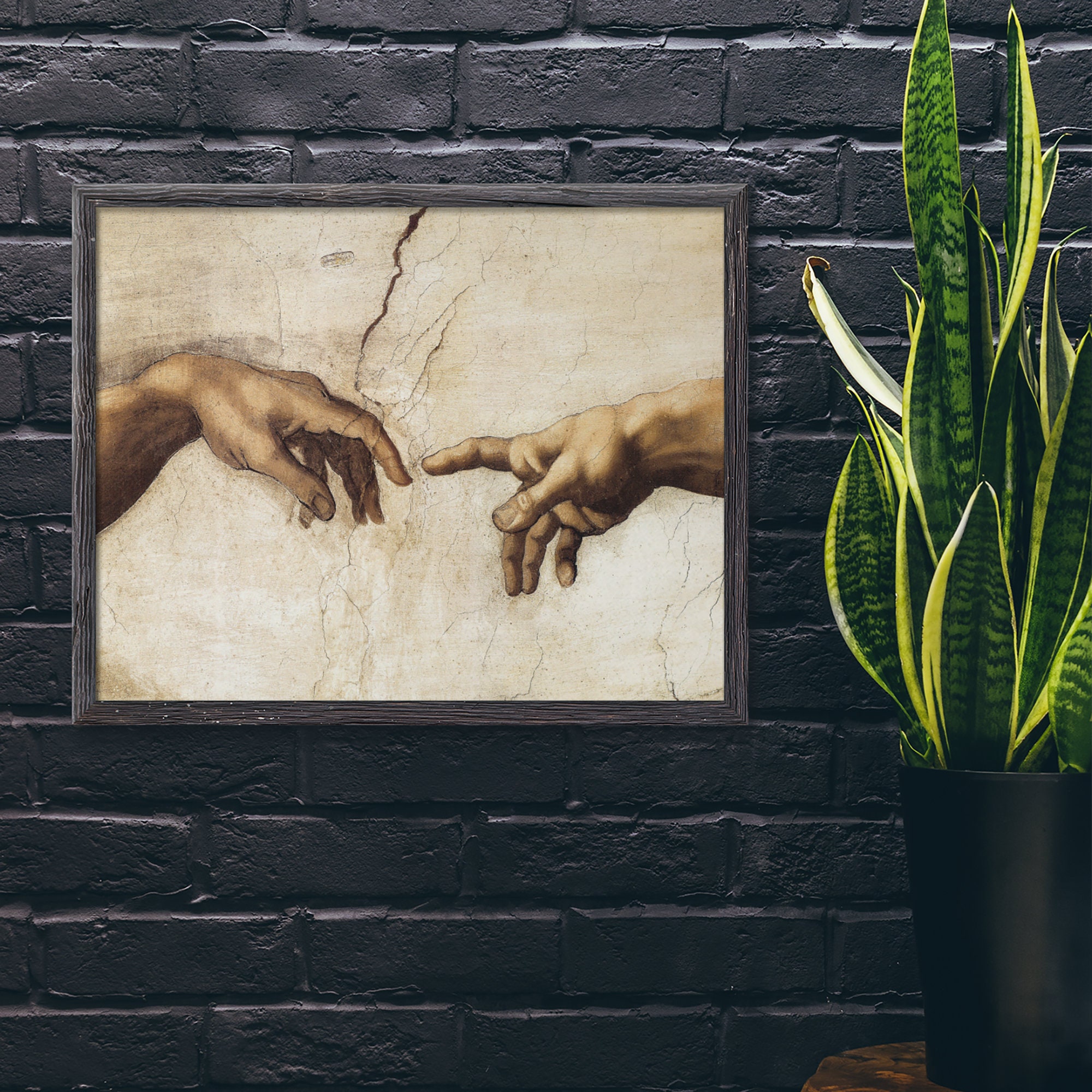 Michelangelo's Creation of Adam Canvas Art Print - Etsy
