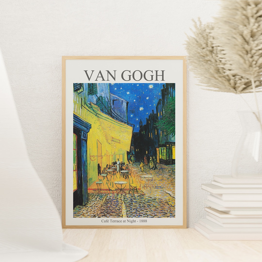 Vincent Van Gogh Poster, Café Terrace at Night by Van Gogh Poster ...