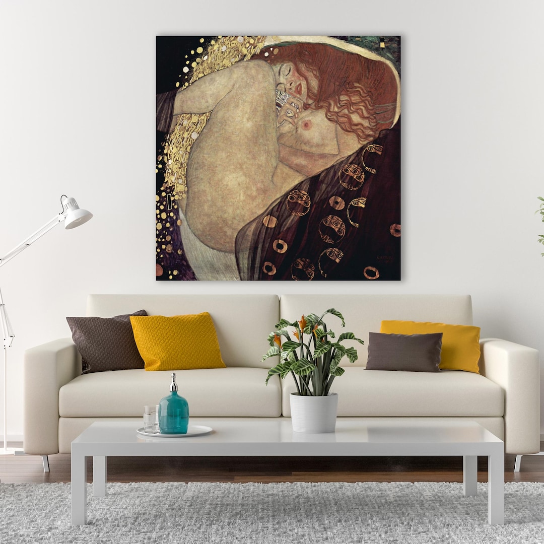 Gustav Klimt's Danae Art Nouveau Reproduction Poster Print - Etsy