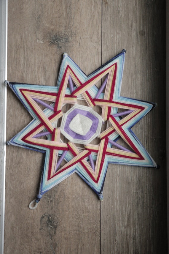 Ojo De Dios Gods Eye Woven Mandala Rainbow Handmade | Etsy