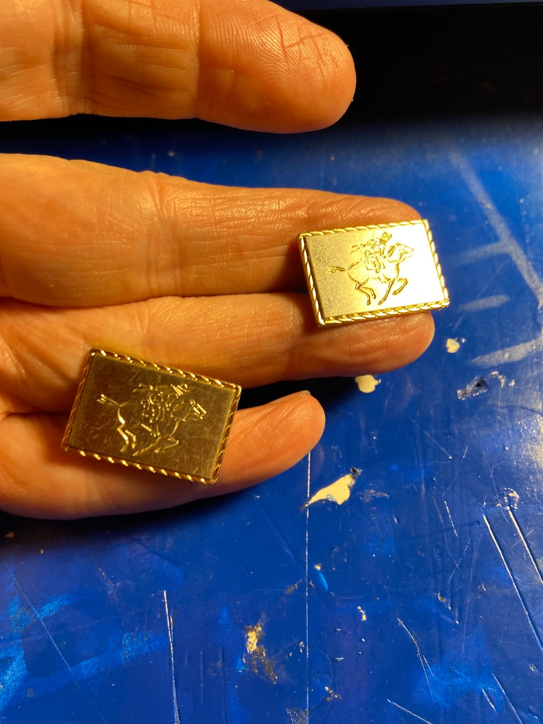 Hickok Horse and Rider Cuff Links - Etsy