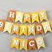 Orange & Yellow Ombré Happy Birthday Banner With Name. - Etsy