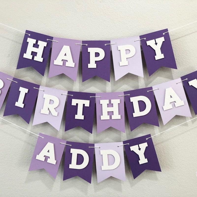 Birthday Decor Purple - Etsy