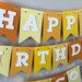 Orange & Yellow Ombré Happy Birthday Banner With Name. Birthday Banner ...