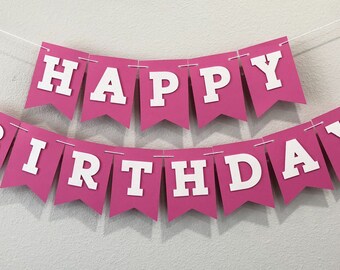 Fuchsia Happy Birthday - Etsy