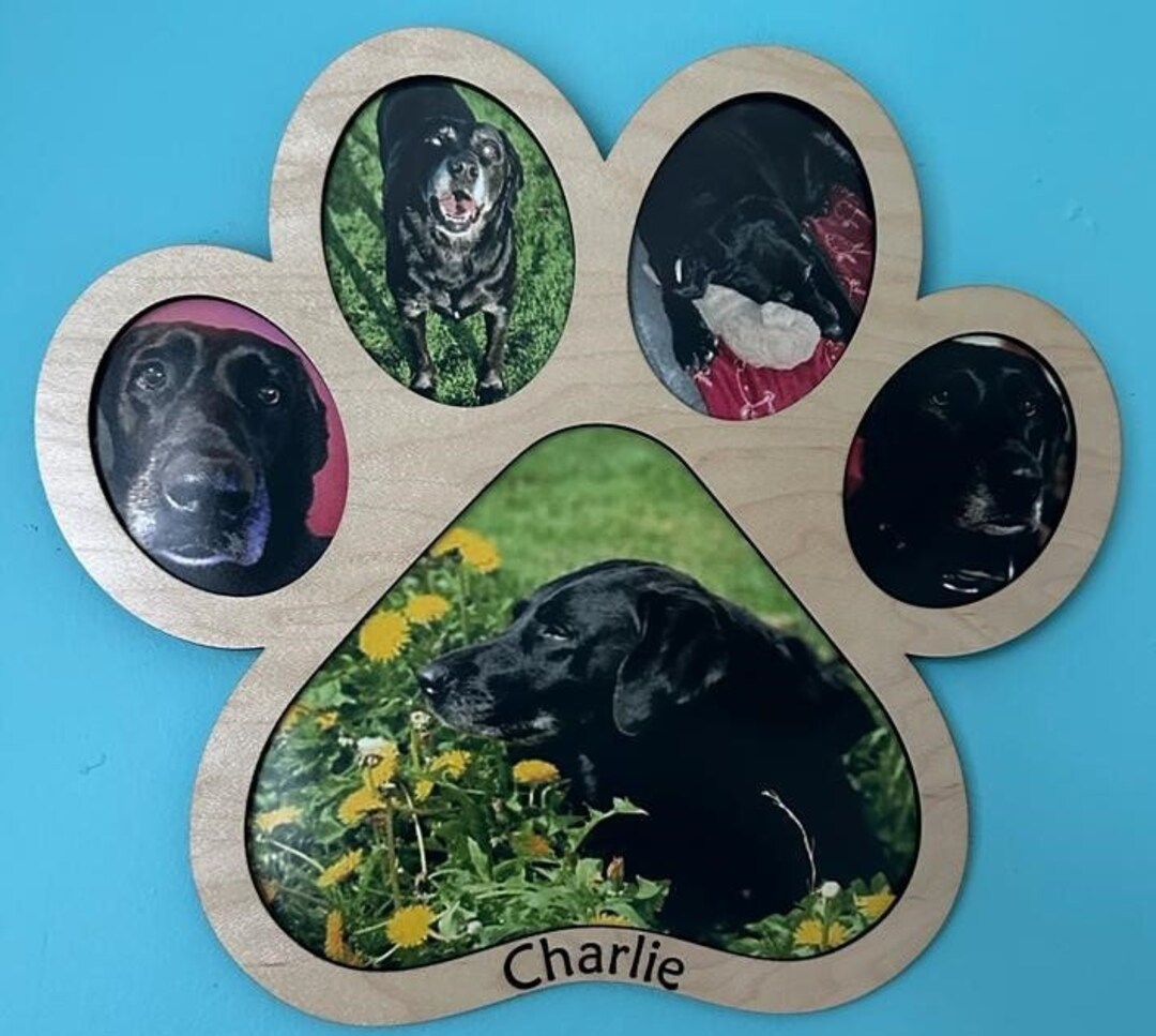 Dog Paw Photo Frame - Etsy