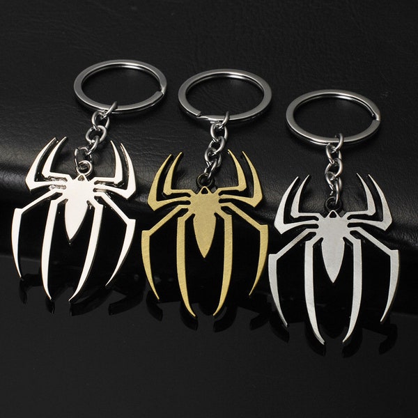 Spiderman Logo Keychain - Etsy