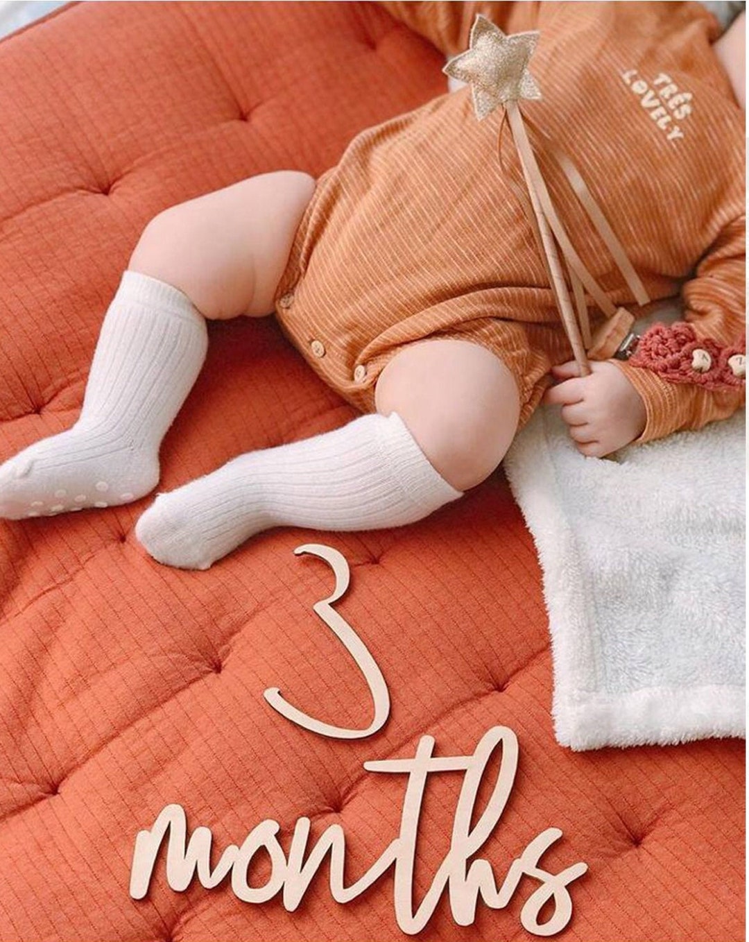 Wooden Month-by-month Baby Milestone Set - Etsy