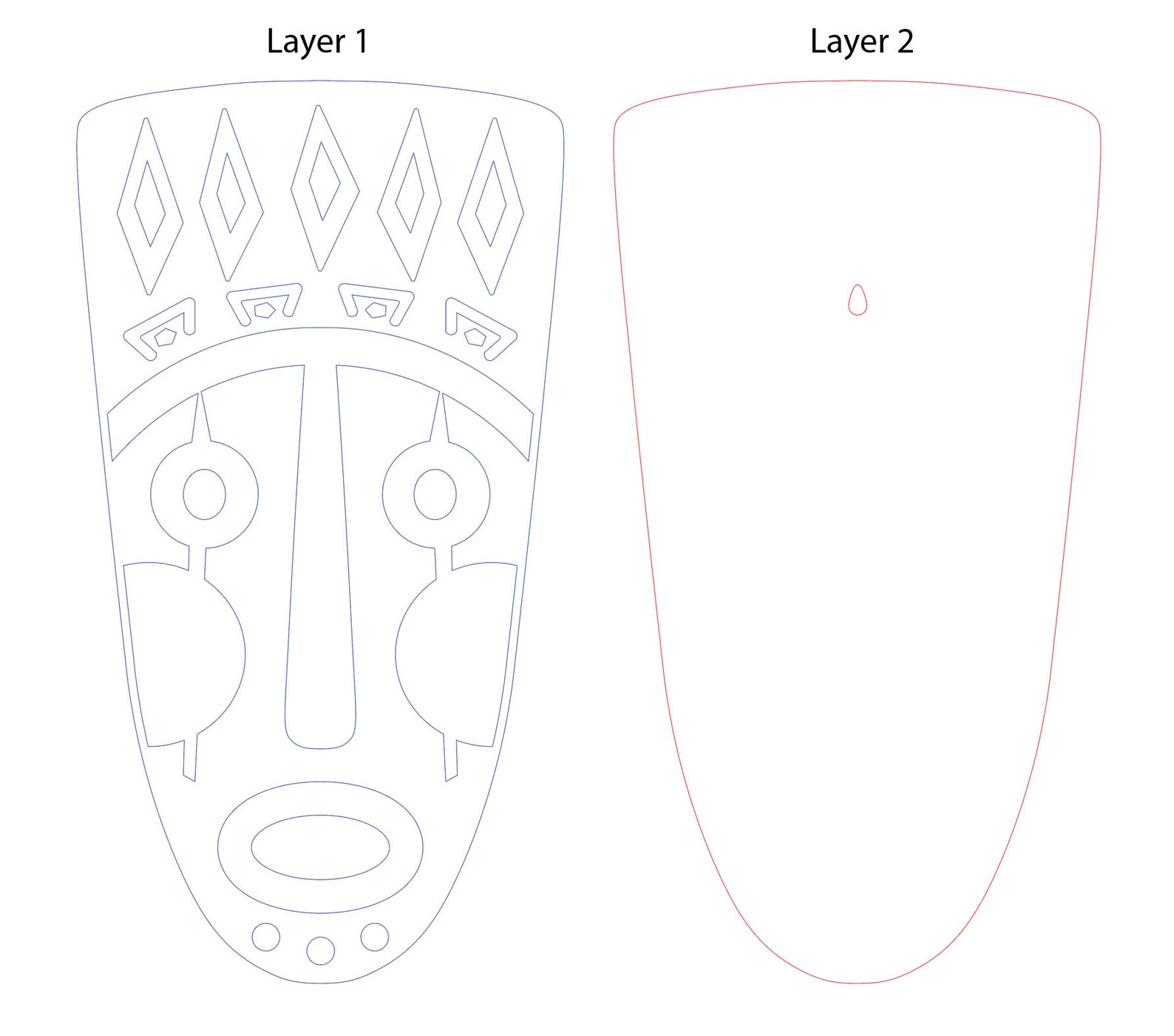 African Tribal Mask Wall Art Digital Download Vector File. LASER CUT ...