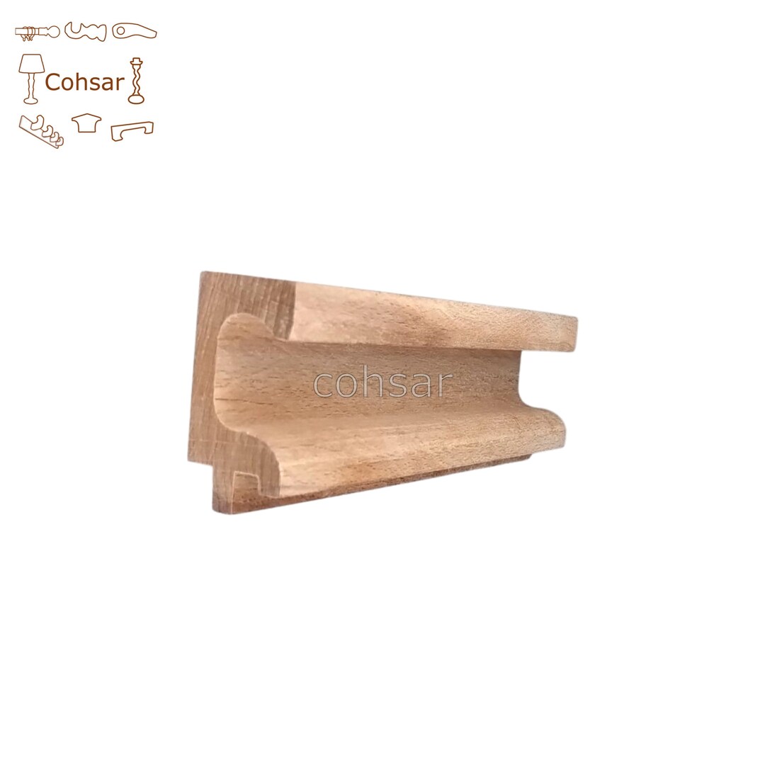 Natural Wooden Profile Handles Long Door Pulls - Etsy