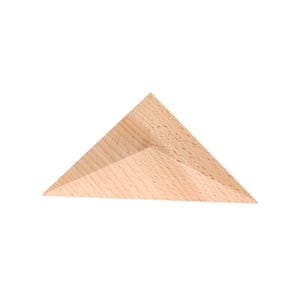 Handmade Beech Wood Triangle Drawer Knob: Modern Cabinet Pull - Etsy