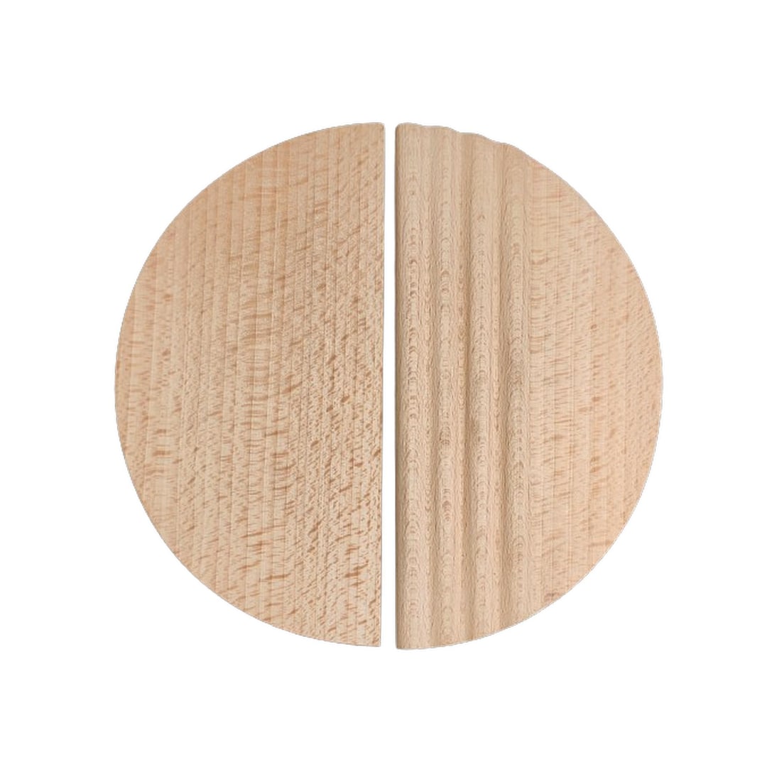 Stylish Half Round Wooden Knobs for Cabinets, Wardrobes, and Doors ...