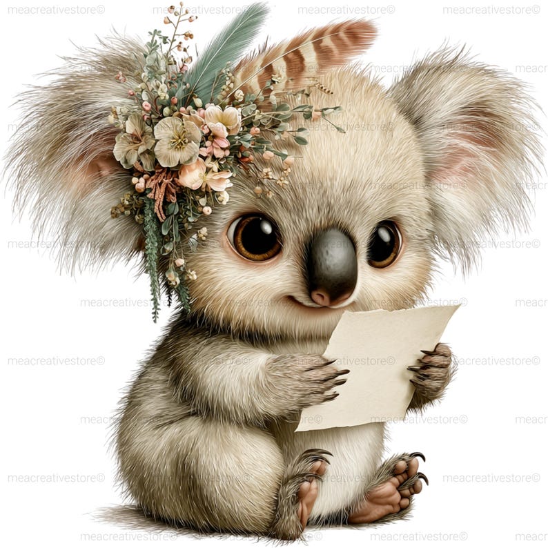 Funny Koala Clipart Bundle, 38 PNG Files, Spring Mothers Day Clipart ...