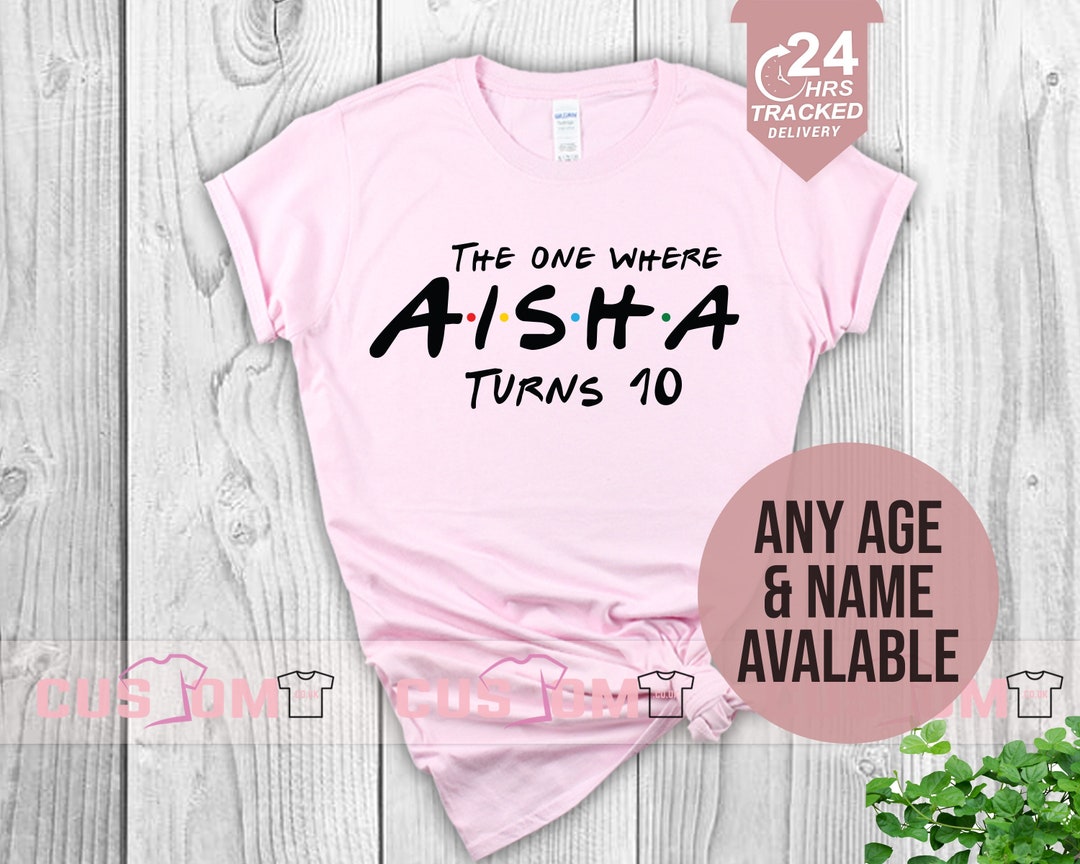Custom Name 10th Birthday Tshirt for Girls Boys, Double Digit Birthday ...
