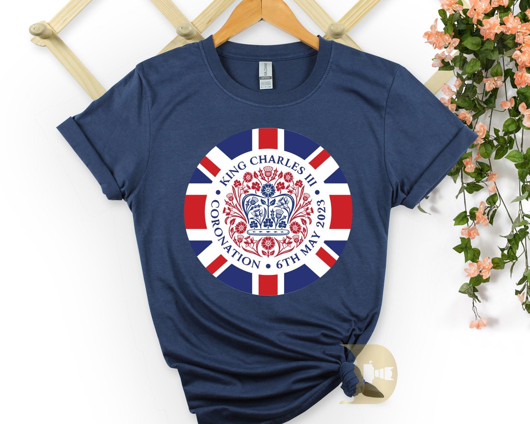 King Charles Coronation T-shirt: British Monarchy Union Jack Tee - Etsy
