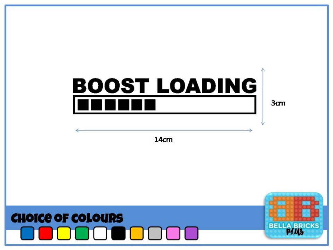 Boost Loading Vinyl Sticker Decal car, Wall, Van - Etsy Hong Kong