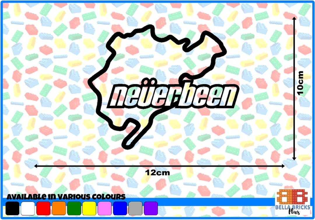 Neverbeen nurburgring Vinyl Decal/sticker for Your Vehicle Choice of ...