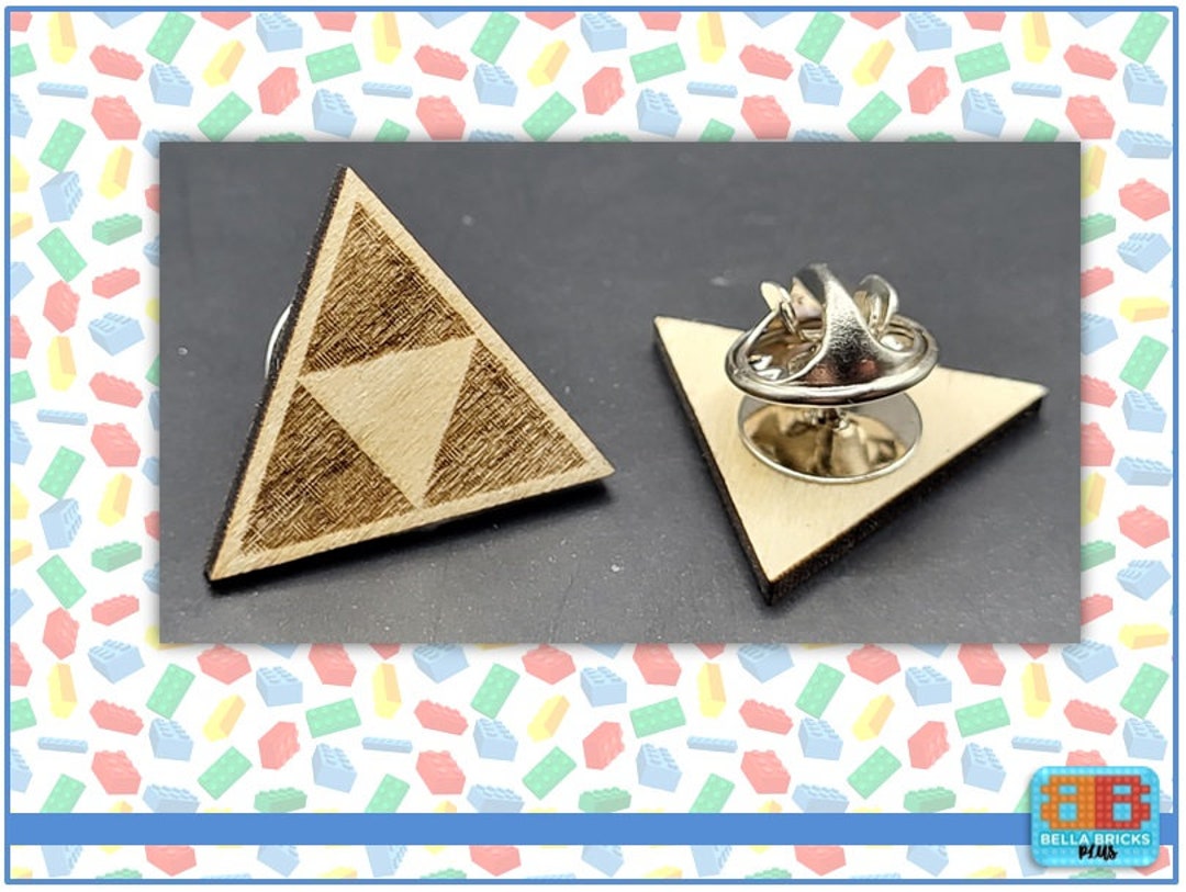 Wooden Pin Badge Triforce Legend of Zelda - Etsy