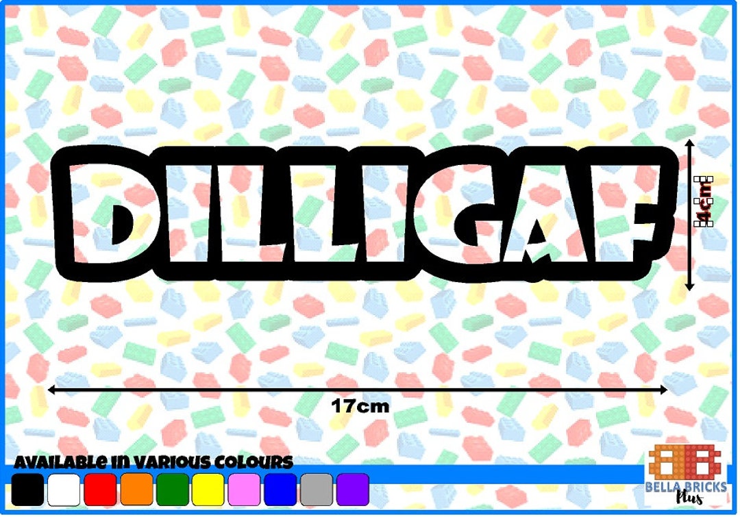 DILLIGAF Funny Vinyl Sticker Decal car, Wall, Van - Etsy