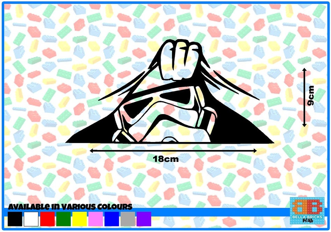 Stormtrooper Peeking Funny Vinyl Sticker Decal car, Wall, Van - Etsy