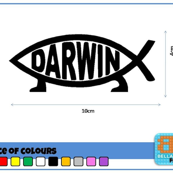 Darwin Fish Car Emblem - Etsy