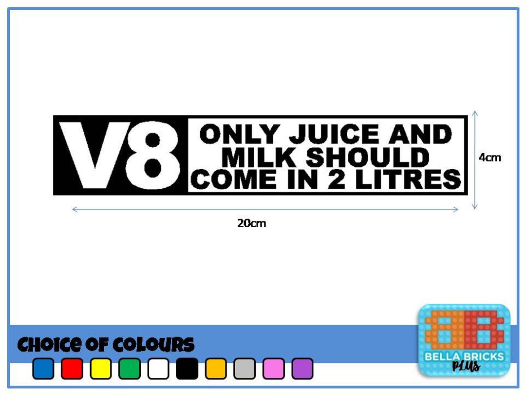 V8 Only Juice and Milk Should Come in 2 Litres Vinyl - Etsy