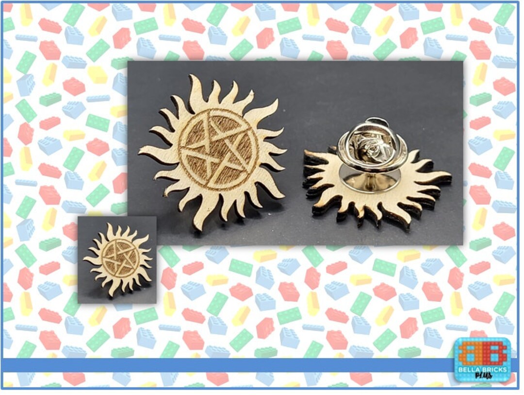 Wooden Pin Badge Anti-possession Badge From Supernatural and the ...